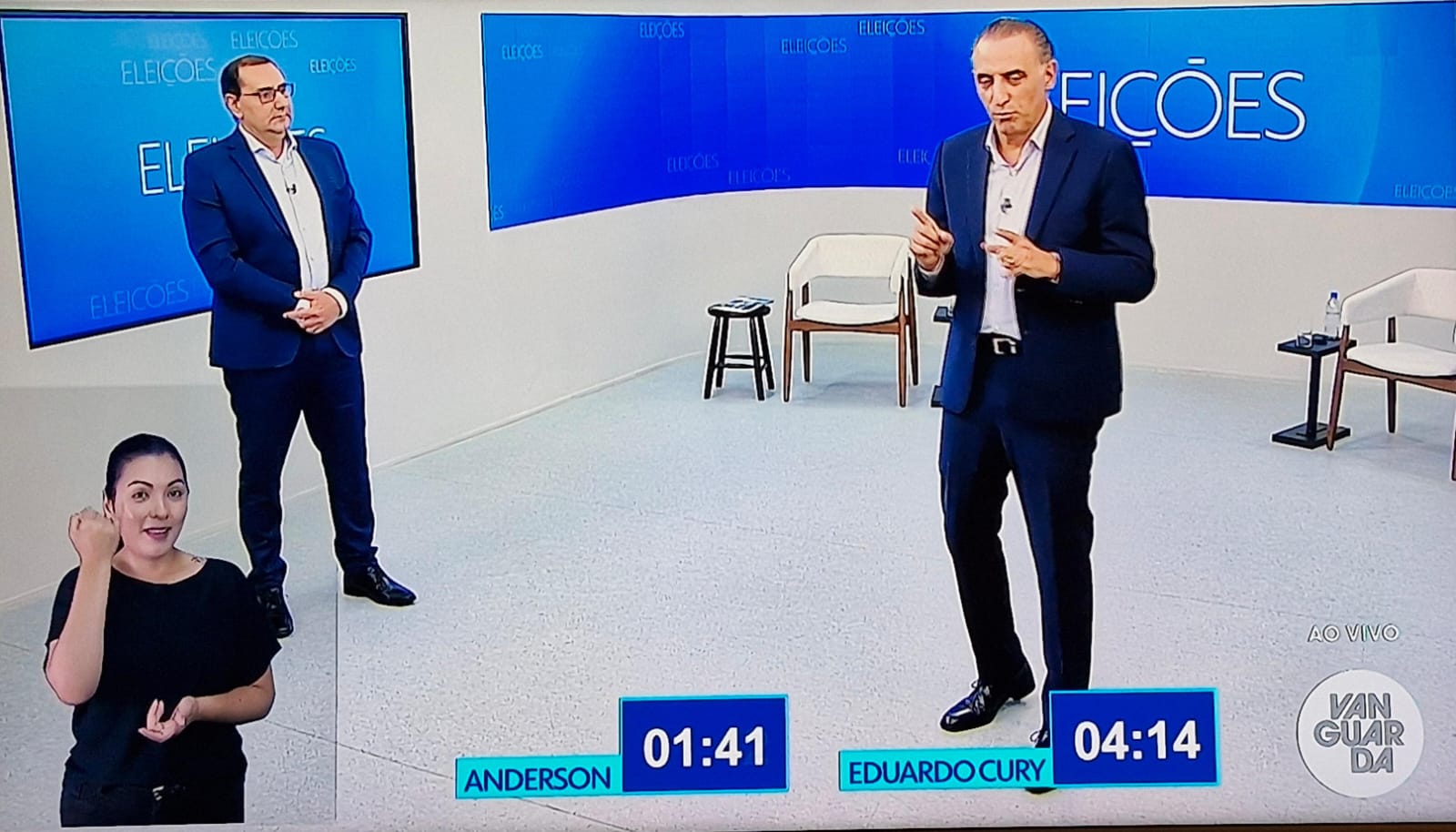 Debate entre Anderson e Cury marca confronto acirrado